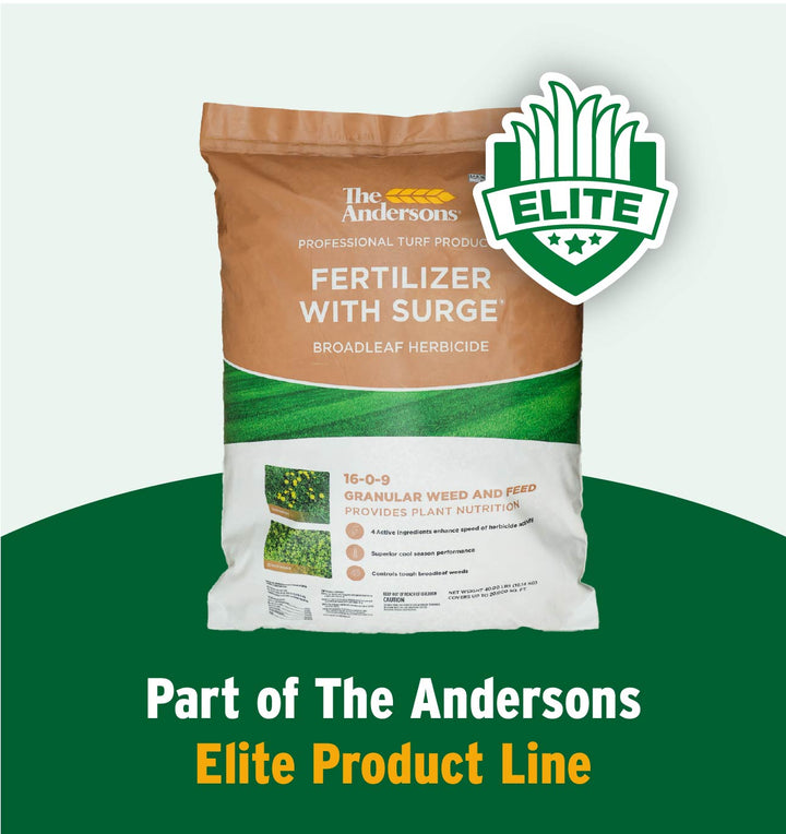Surge® Weed & Feed 16-0-9 – Andersons Lawn